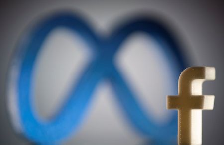 A 3D printed Facebook’s new rebrand logo Meta and Facebook | Investor ...